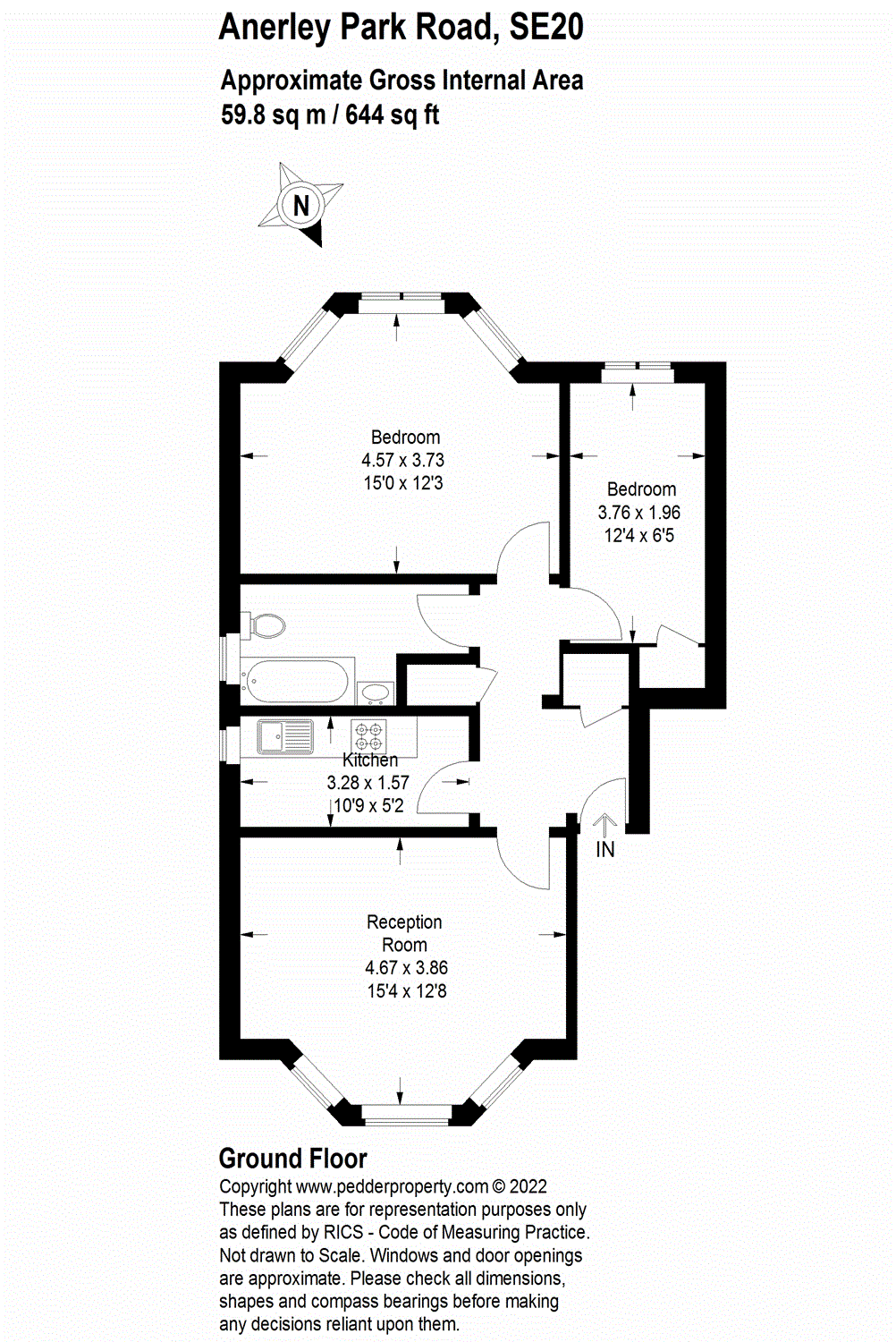2 bedroom apartment for sale in Anerley Park Road, Anerley, SE20 | Pedder