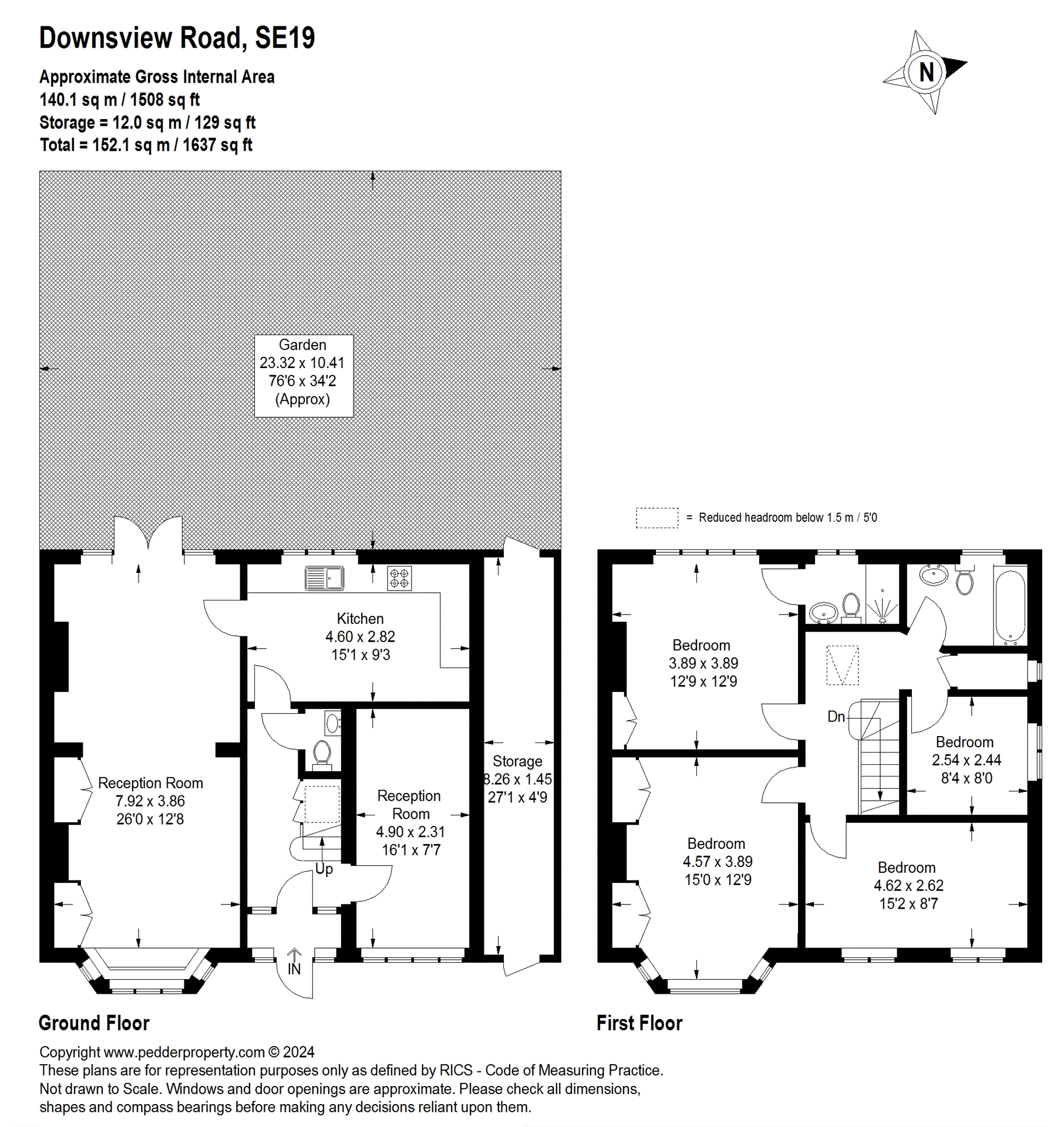 4 bedroom house for sale in Downsview Road, Crystal Palace, SE19 | Pedder