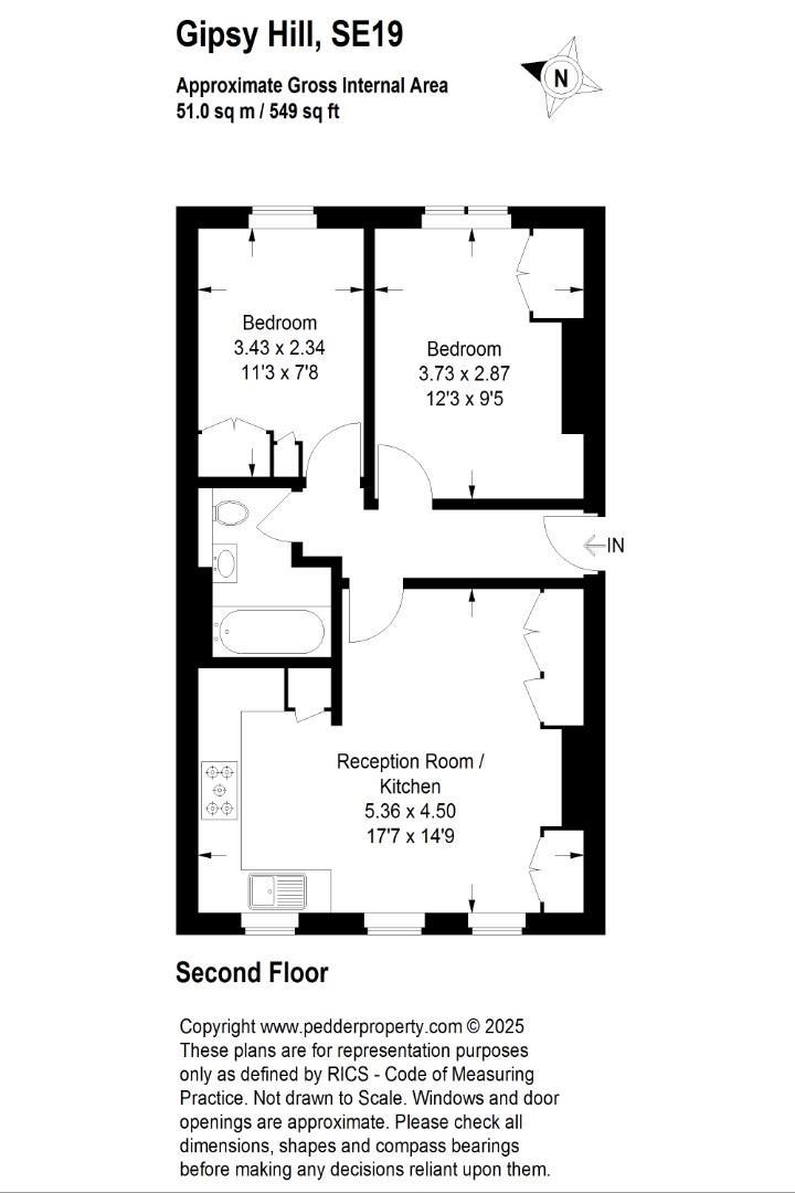 2 bedroom apartment for sale in Gipsy Hill, London, SE19 | Pedder
