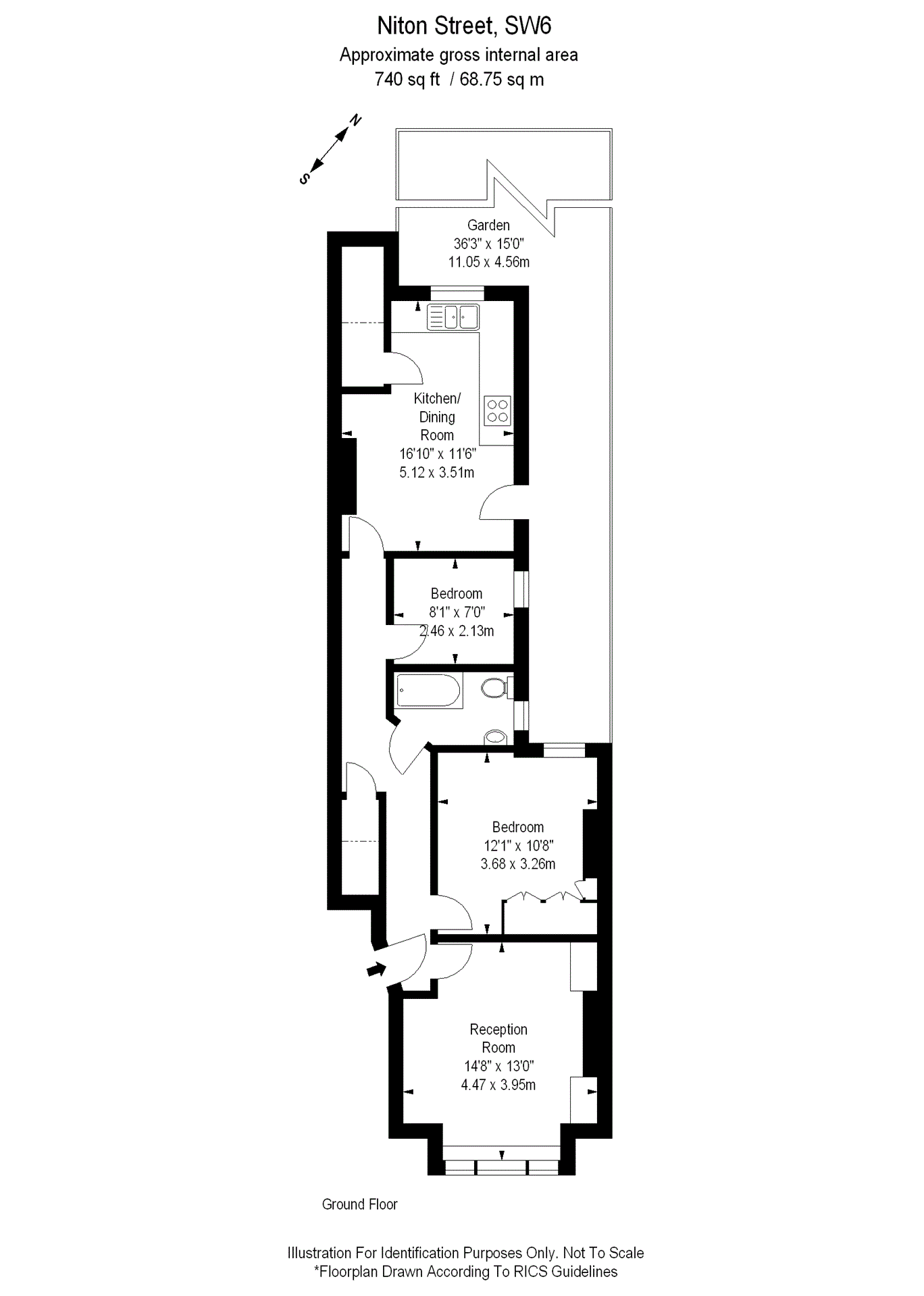 2 bedroom maisonette for sale in Niton Street, London, SW6 | Lawson Rutter