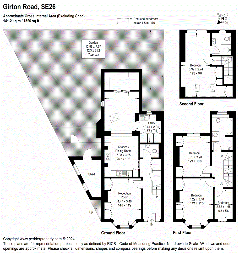 4 bedroom house for sale in Girton Road, Sydenham, SE26 | Pedder