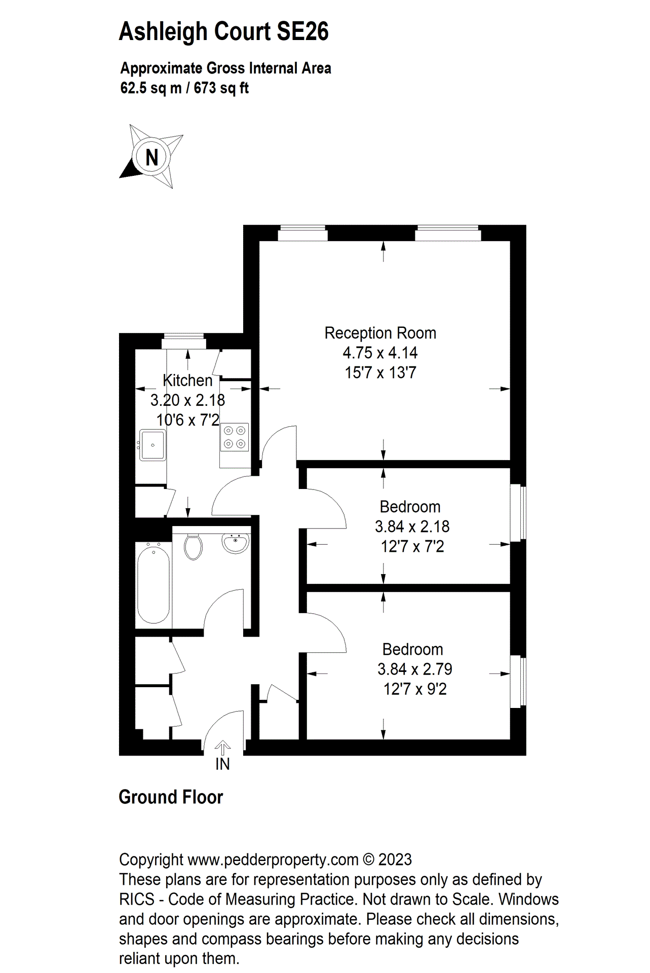 2 bedroom apartment for sale in Lawrie Park Road, Sydenham, SE26 | Pedder