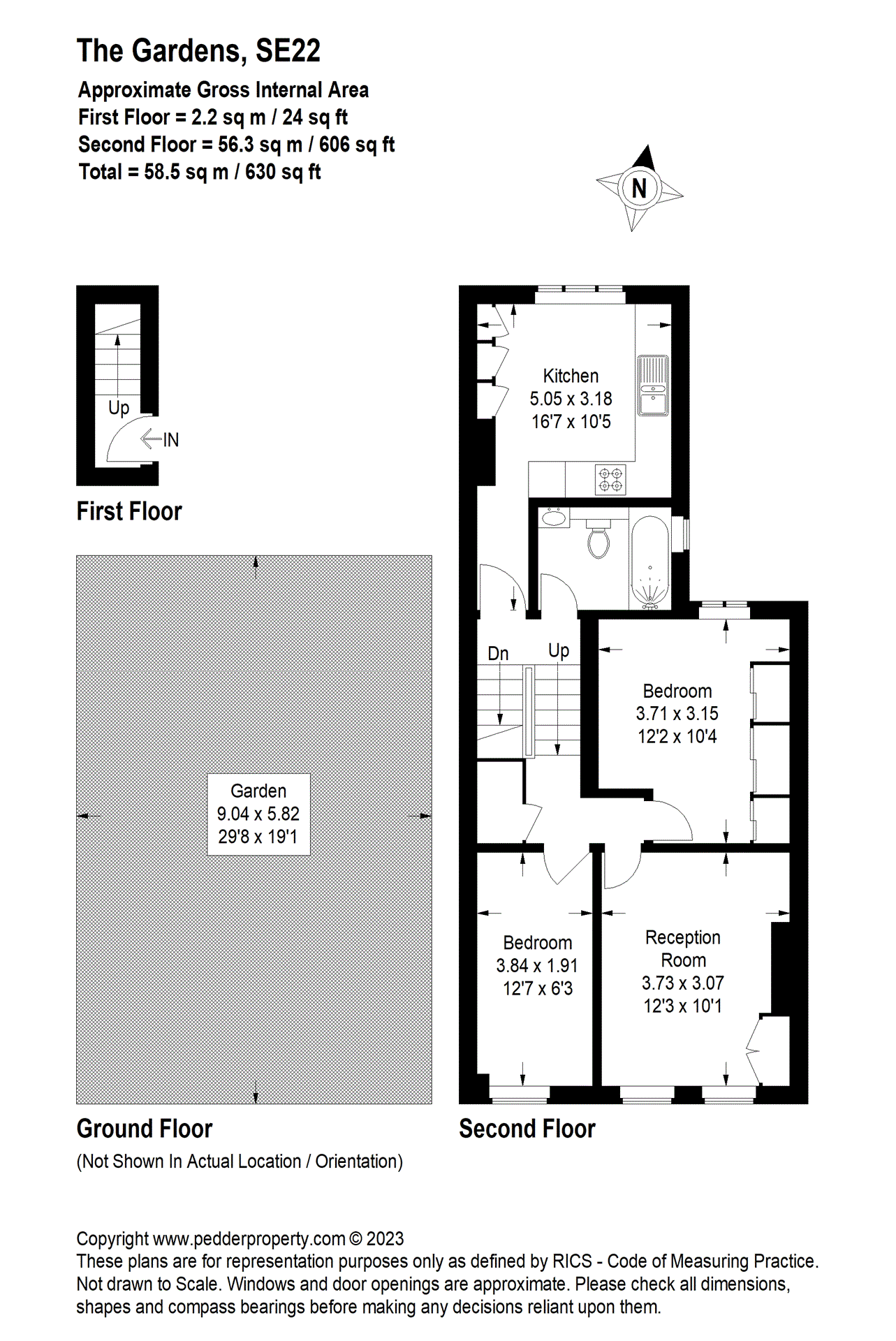 2 bedroom apartment for sale in The Gardens, East Dulwich, SE22 | Pedder