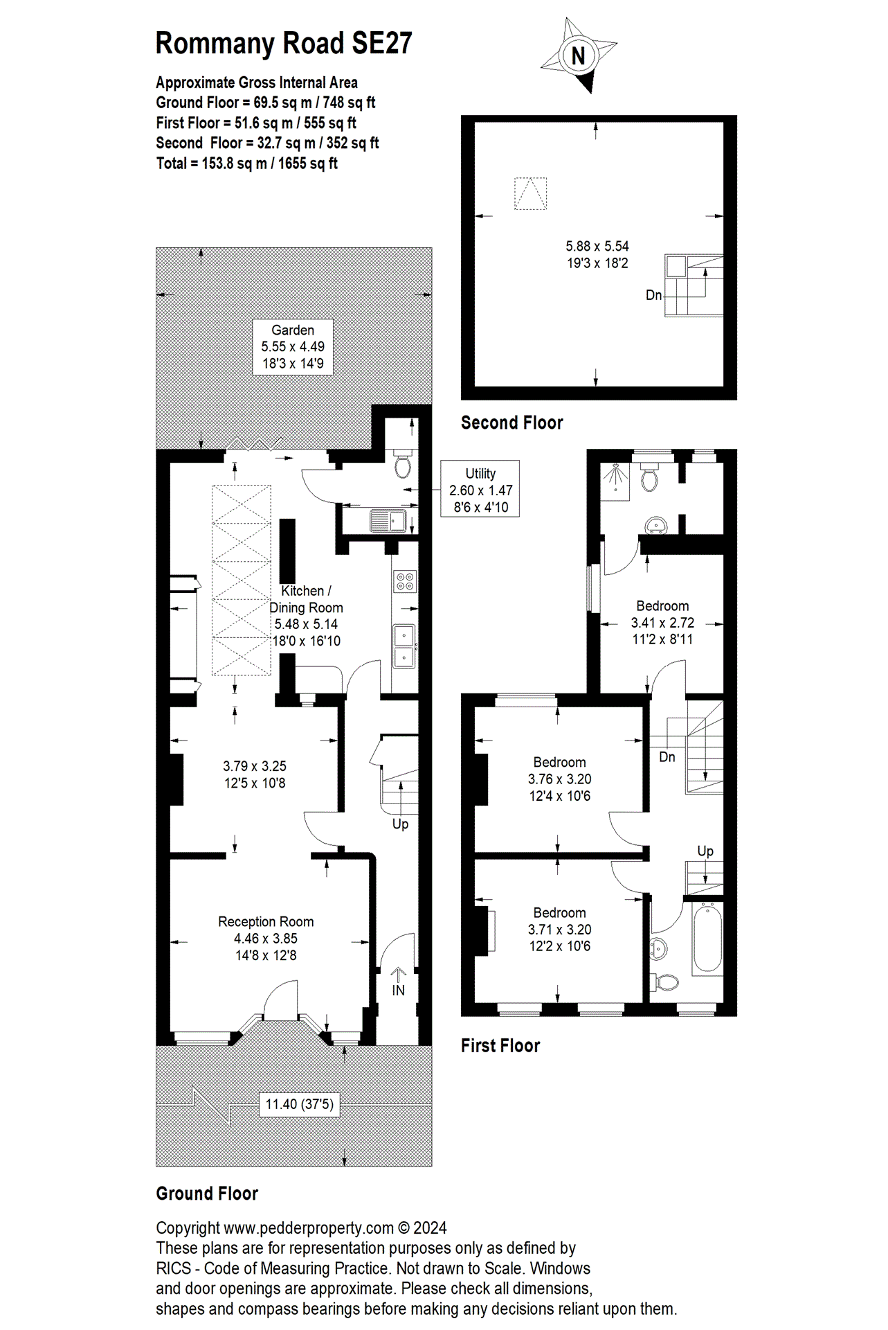 3 bedroom house for sale in Rommany Road, London, SE27 | Pedder