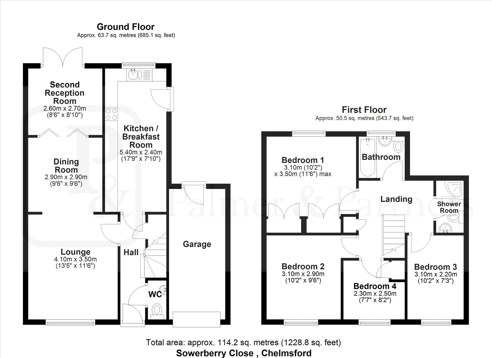 4 bedroom house for sale in Sowerberry Close, Essex, CM1 | Palmer ...