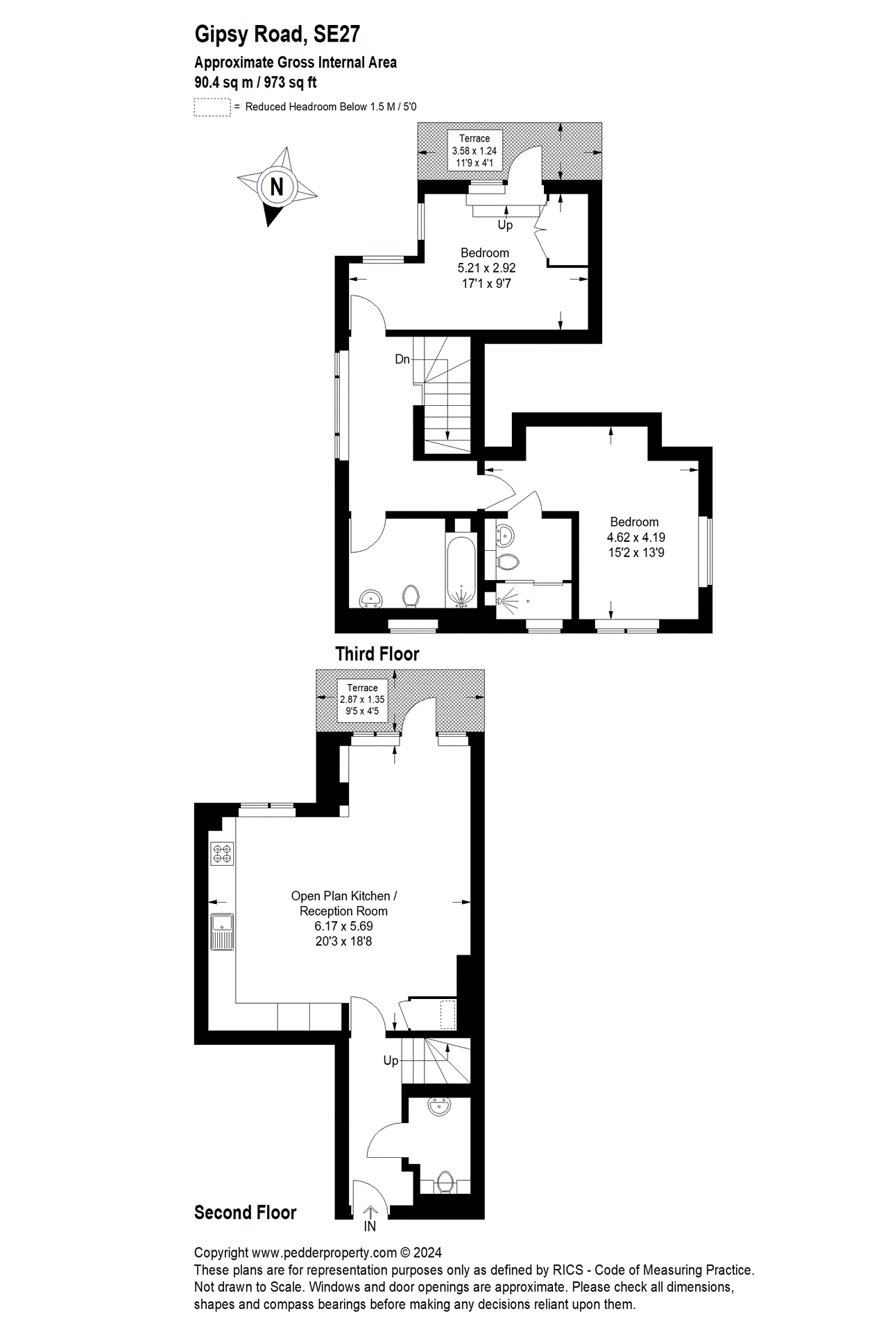 2 bedroom apartment for sale in Gipsy Road, West Norwood, SE27 | Pedder