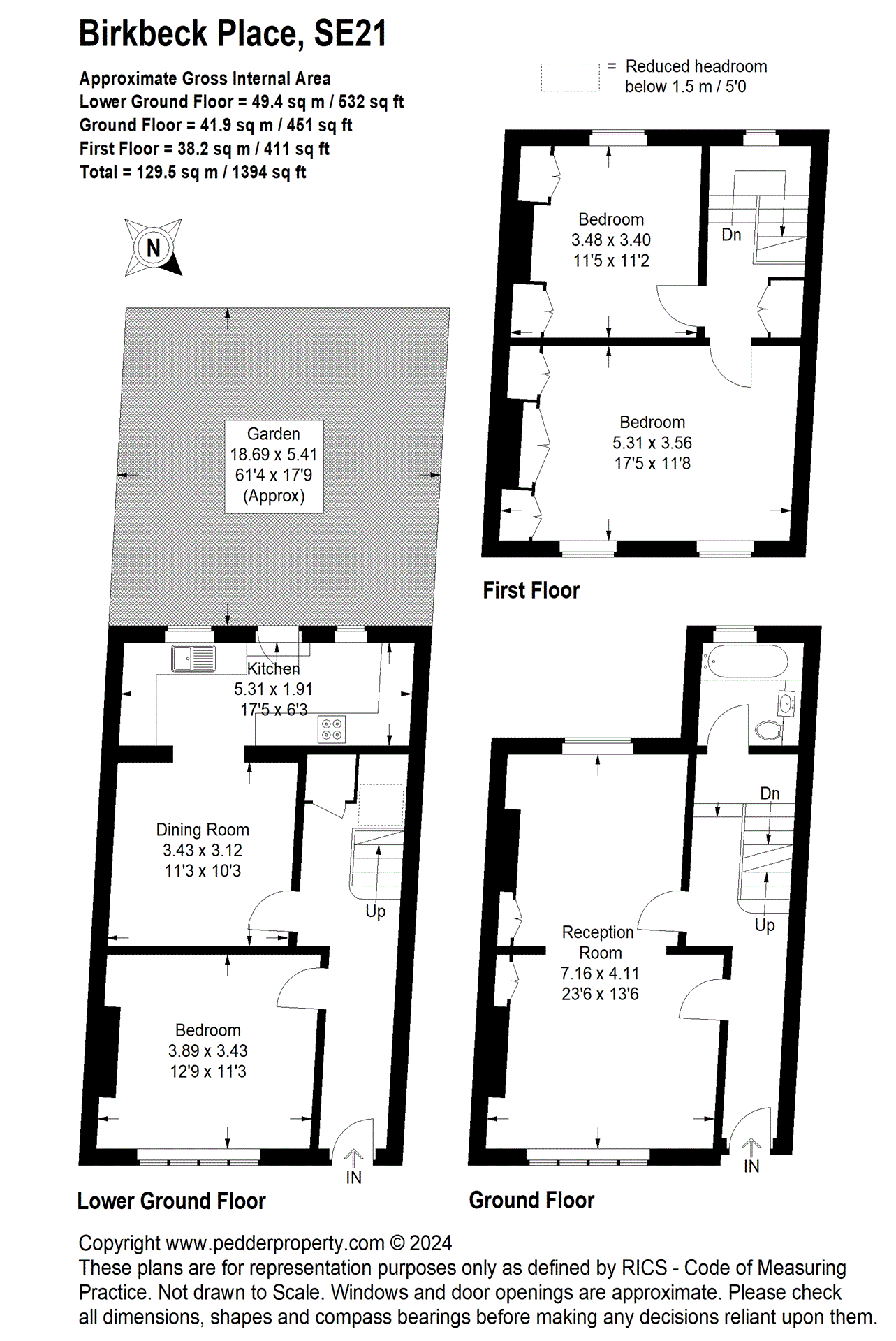 3 bedroom house for sale in Birkbeck Place, Dulwich, SE21 | Pedder
