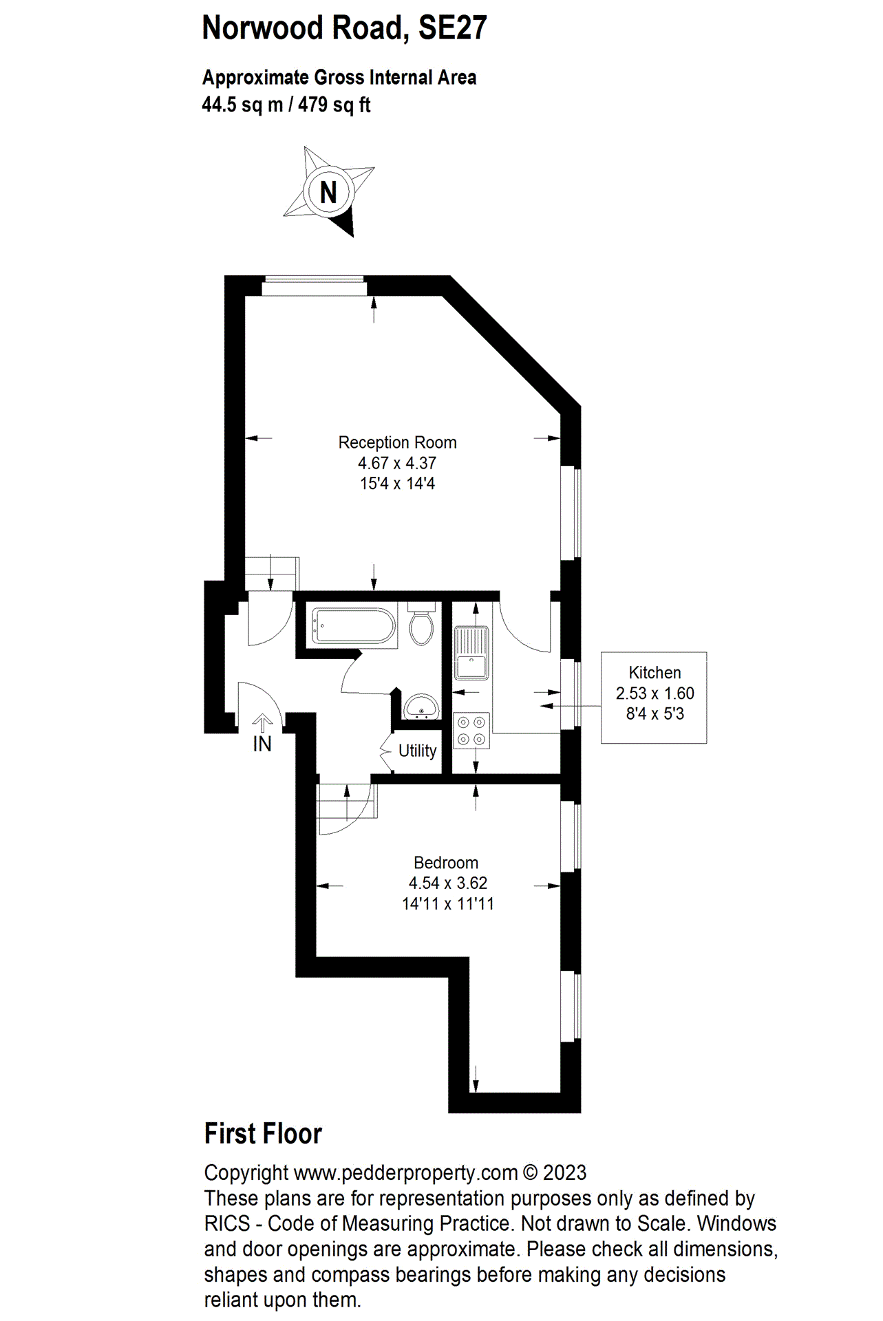 1 bedroom apartment for sale in Norwood Road, West Norwood, SE27 | Pedder