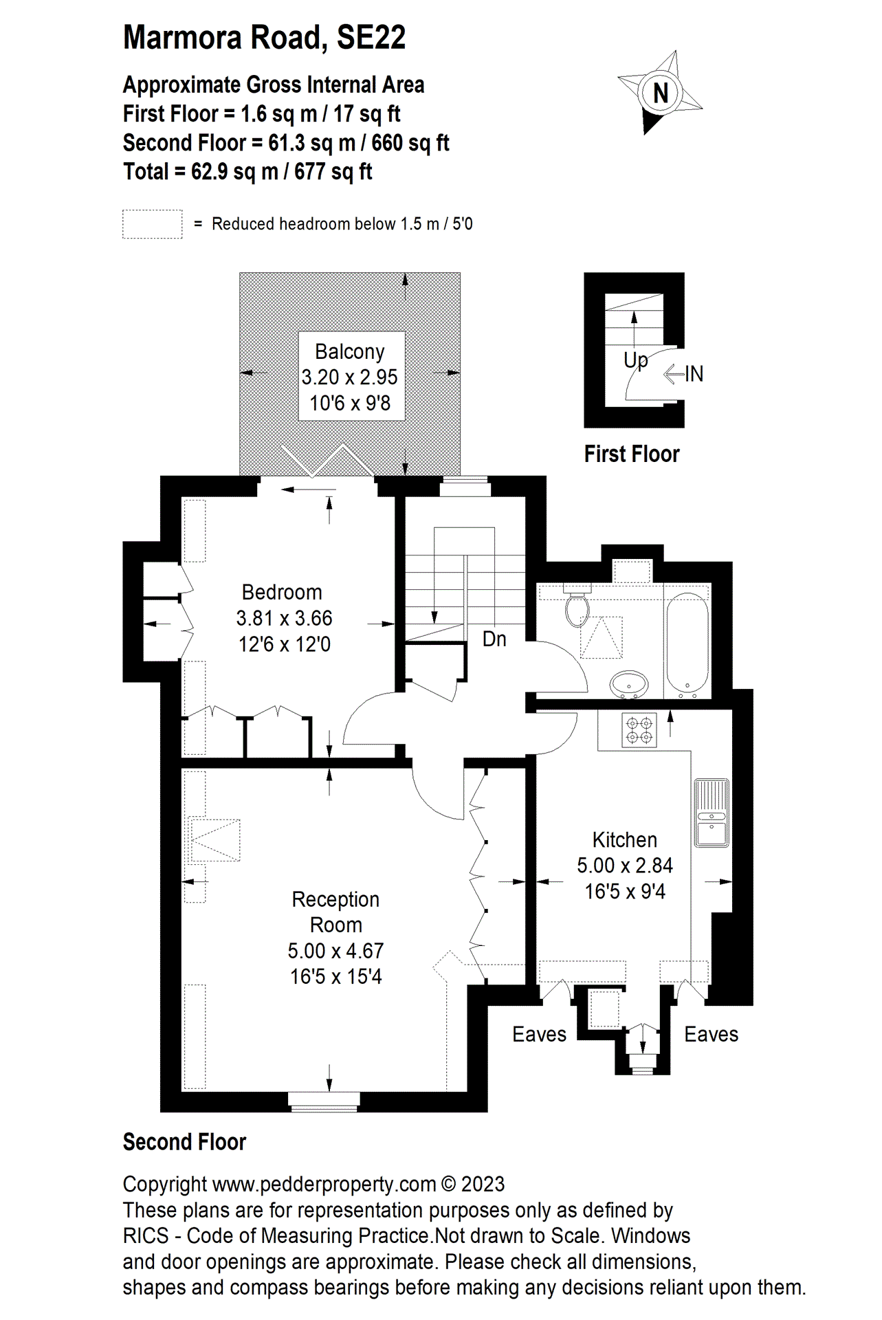 1 bedroom apartment for sale in Marmora Road, East Dulwich, SE22 | Pedder